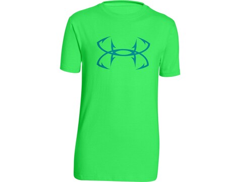 Under Armour Youth UA Fish Hook Logo T-Shirt Short Sleeve Cotton