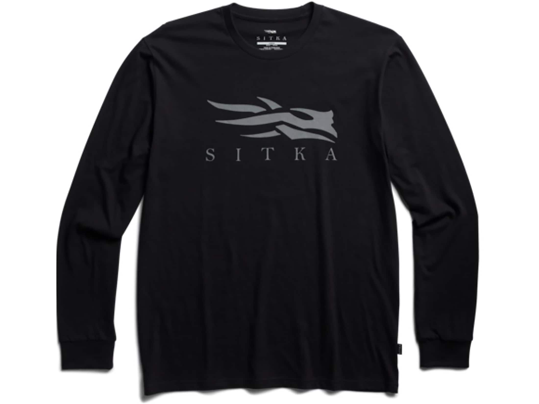 Sitka Gear Men's Icon Long Sleeve T-Shirt Sitka Black Medium