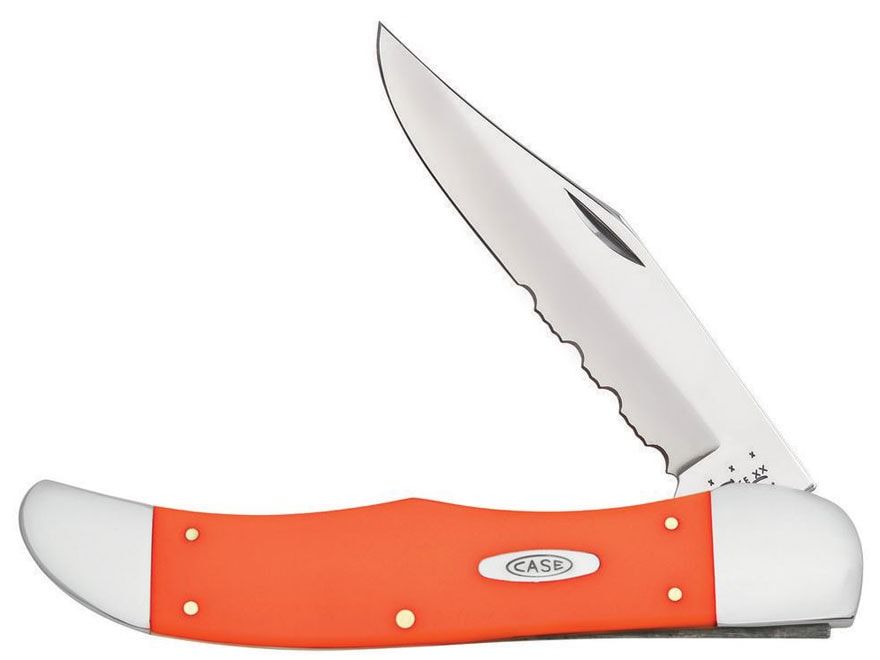 Case Folding Hunter Folding Pocket Knife 5.25 Serrated Clip Point SS