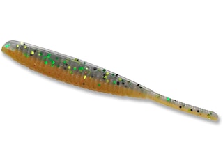 Yamamoto Shad Shape Worm Cinnamon Red/Blue Flk