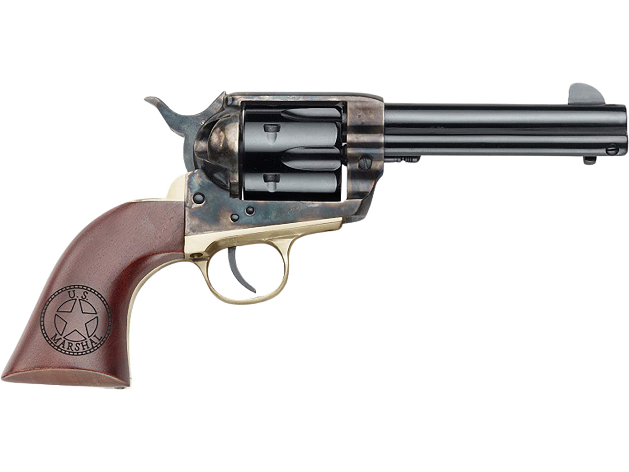 Pietta US Marshal II 9mm Luger Revolver 4.75 Blued Barrel 6 Round