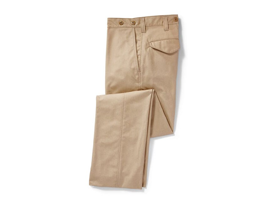 Filson Men's Dry Shelter Cloth Pants Cotton Camel 36 Waist Unhemmed