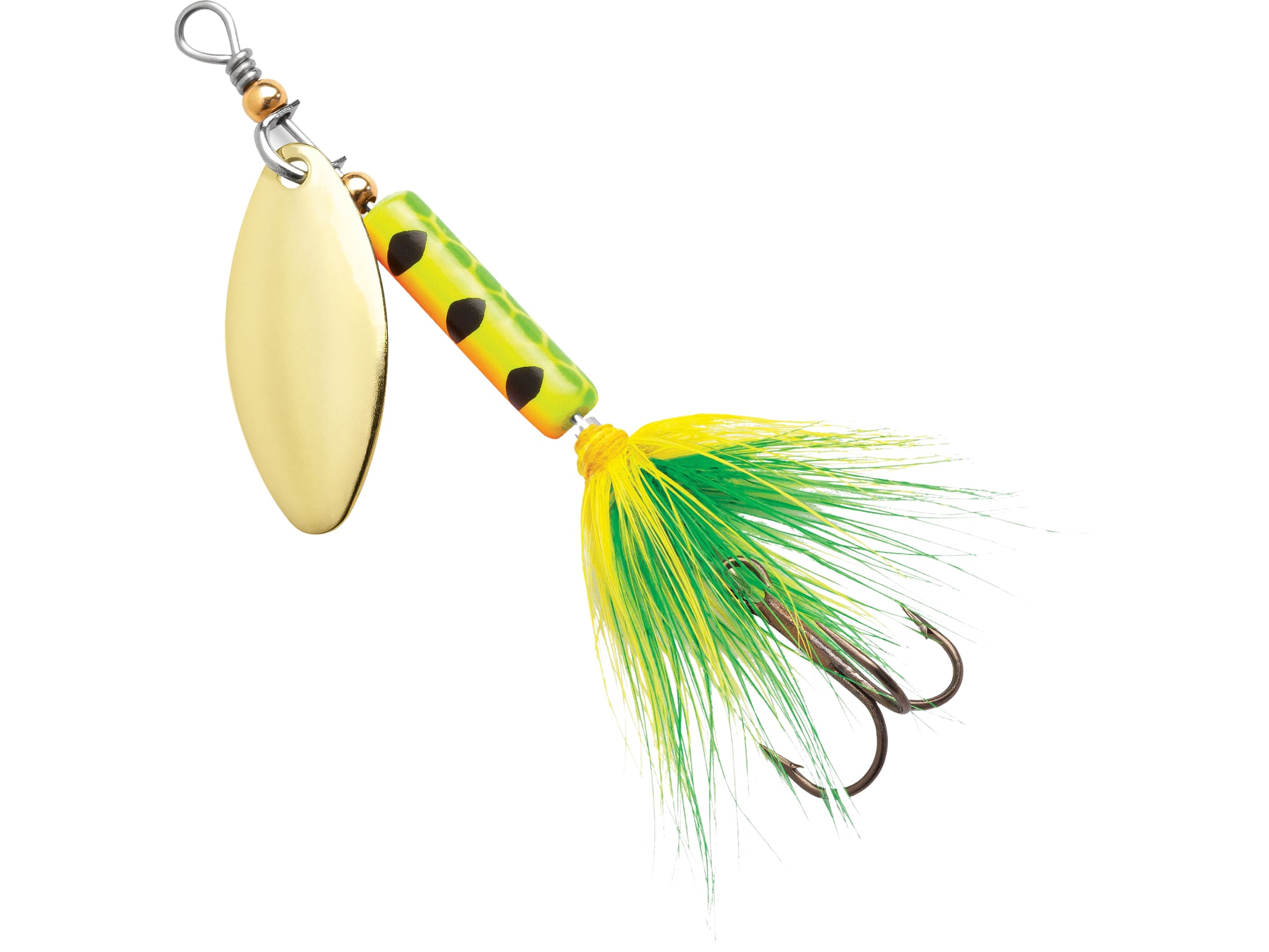 Blue Fox Whip Tail Deep Runner Inline Spinner 1/4oz Orange Chartreuse