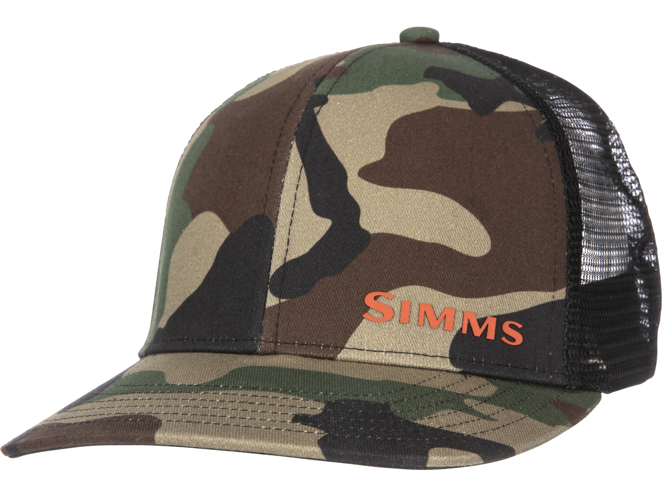 Simms Men's ID Trucker Cap Woodland Camo One Size Fits Most