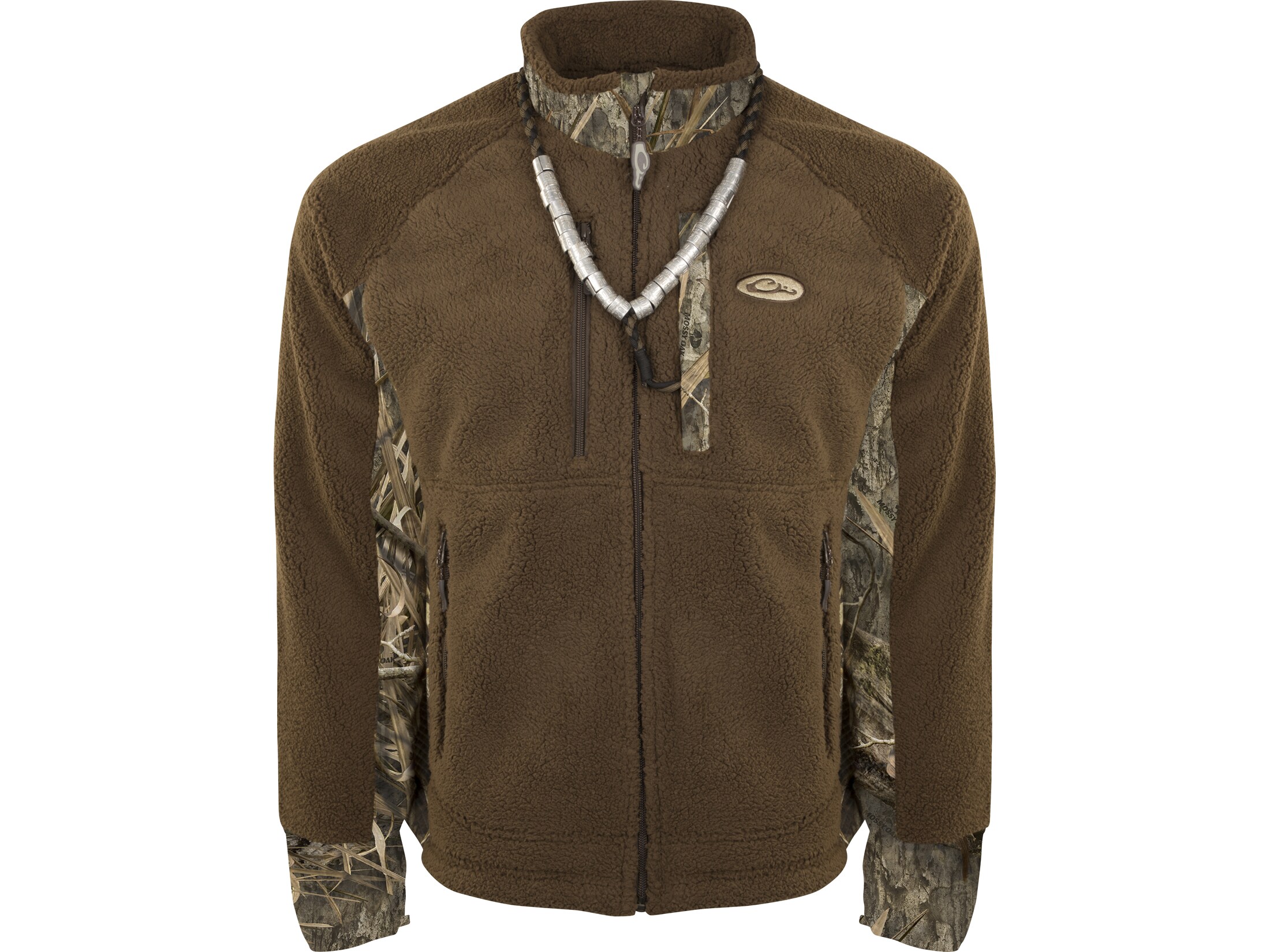 Drake Men's Sherpa Fleece Hybrid Liner Full Zip Jacket Realtree Timber
