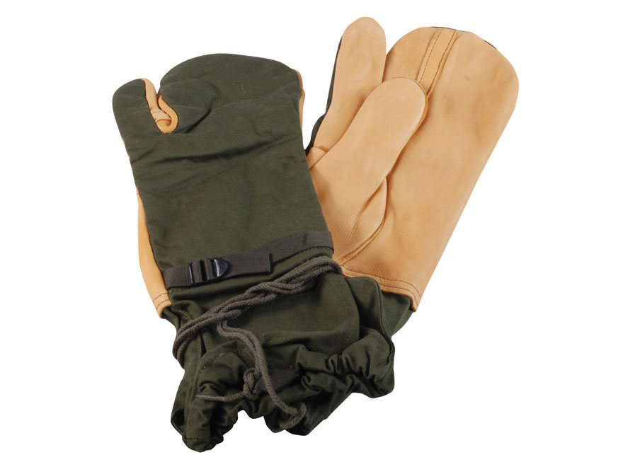 Military Surplus Trigger Finger Mitten Shells Large Grade 2 Olive Drab