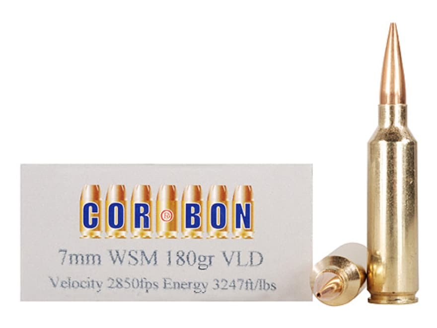 Cor-Bon Performance Match Ammo 7mm Winchester Short Mag (WSM) 180