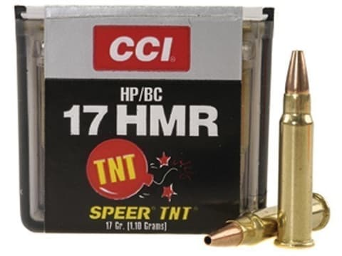 CCI Ammo 17 Hornady Mag Rimfire (HMR) 17 Grain Speer TNT Jacketed