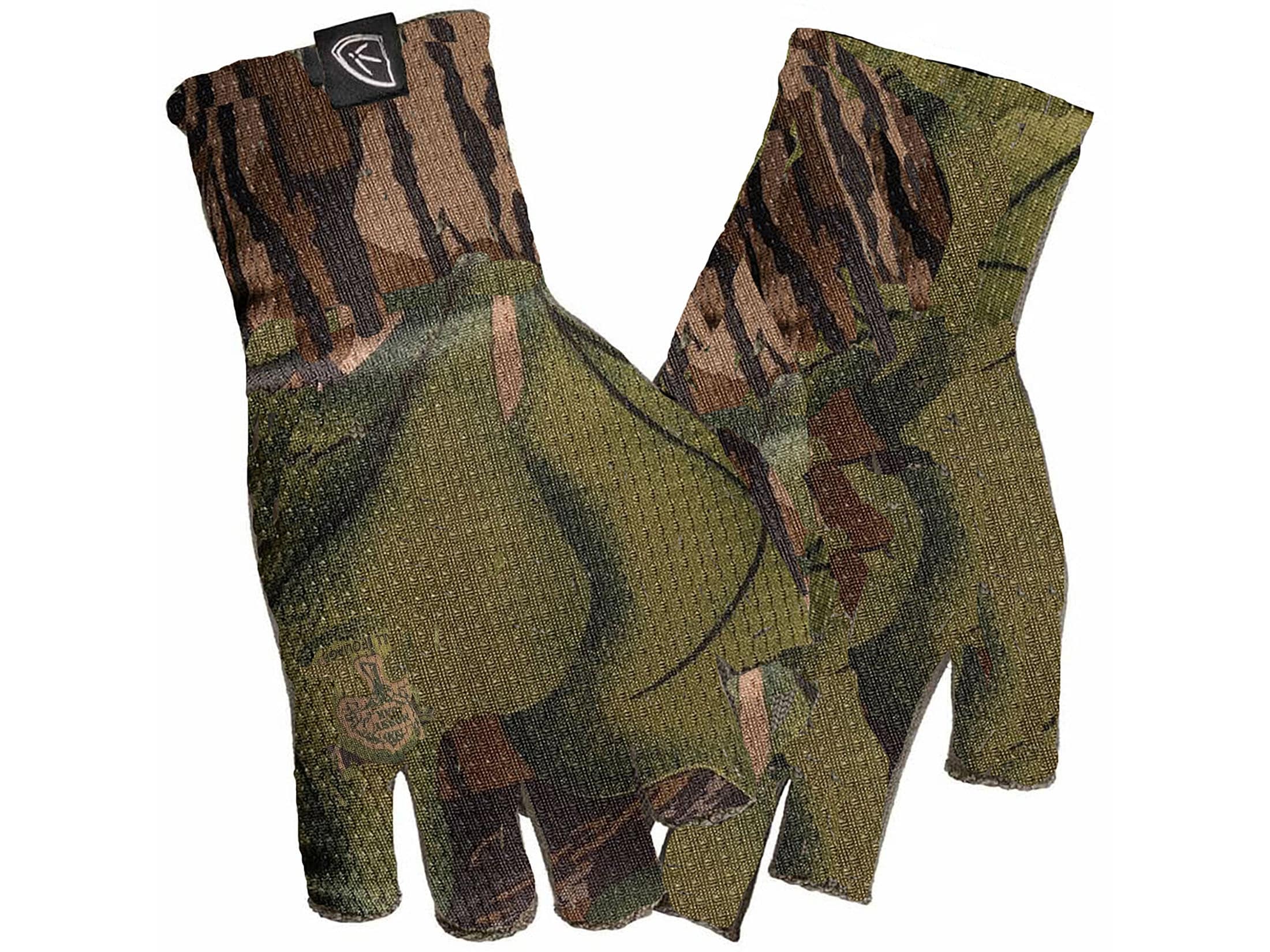 Blocker Outdoors Men's Finisher Fingerless Gloves Mossy Oak Full