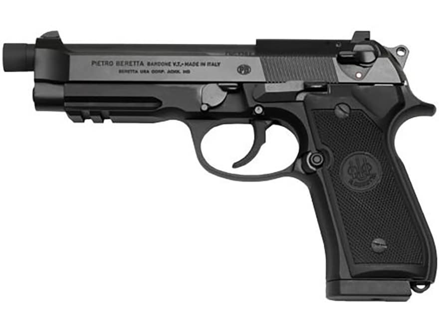 Beretta 92A1F 9mm Luger Pistol 4.9 Threaded Barrel 17+1 Round Black