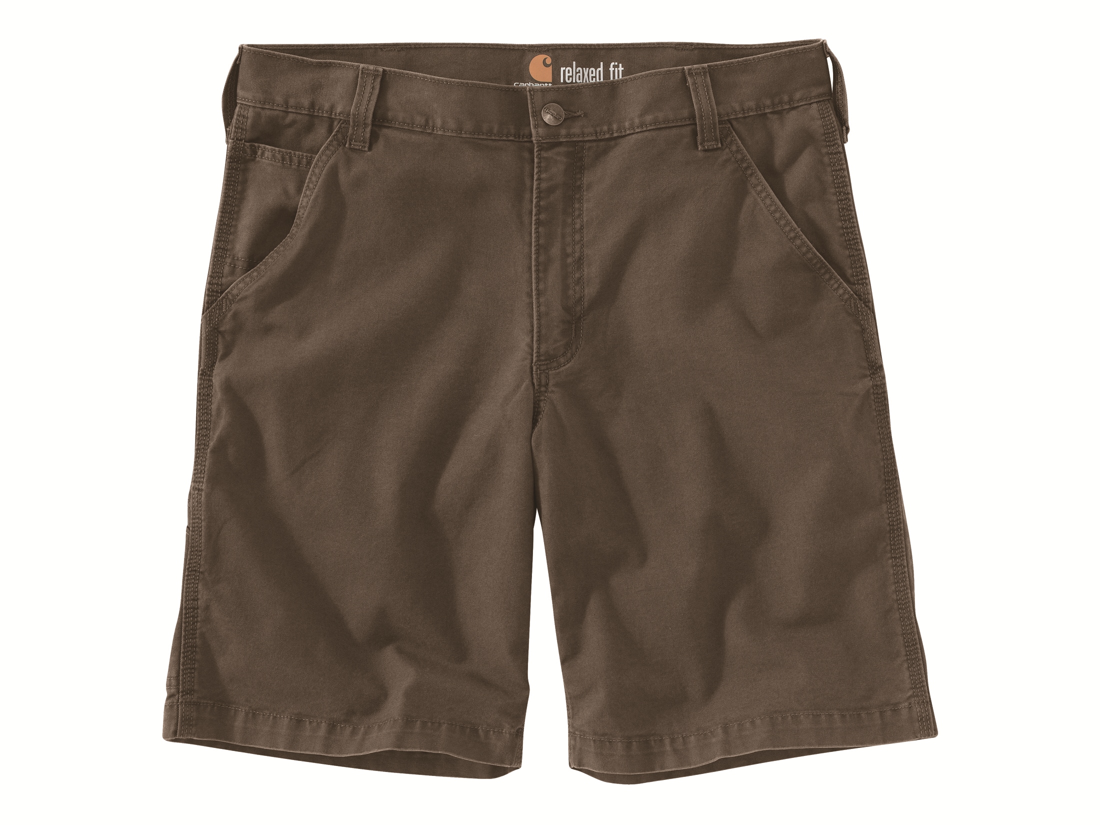 Carhartt Men's Rugged Flex Relaxed Fit Canvas Work Shorts Gravel 34