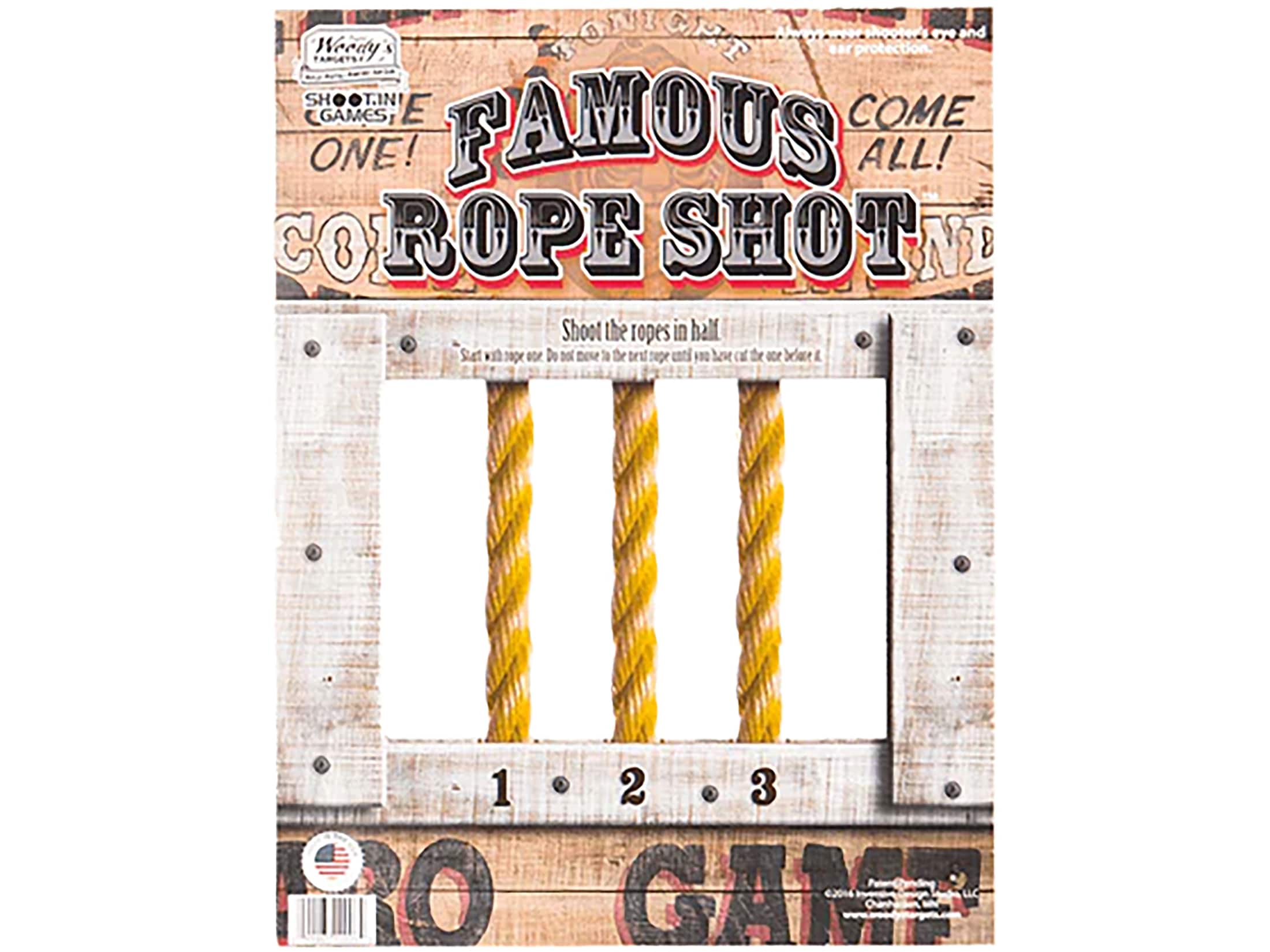 Woody's Targets Famous Rope Shot Cardstock Target