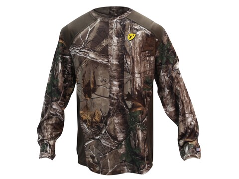 ScentBlocker Men's Midweight Crew Base Layer Shirt Polyester Realtree