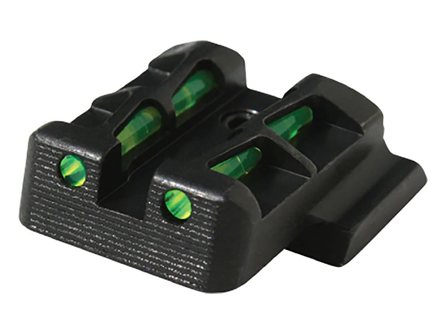HIVIZ LITEWAVE Rear Sight Glock Large Frame Steel Fiber Optic Red,