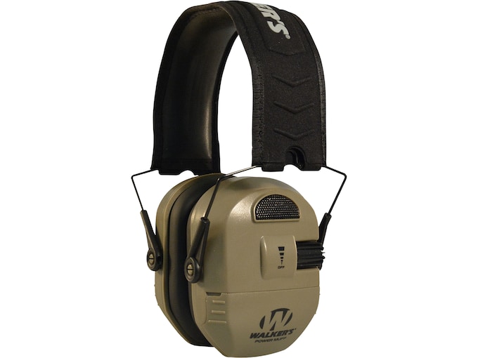 Walker's Ultimate Alpha Power Muff Electronic Earmuffs (NRR 26dB) Flat