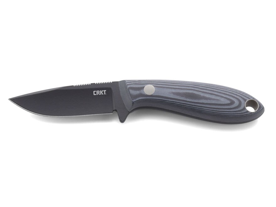 CRKT Mossback Hunter Fixed Blade Hunting Knife 3.19 Drop Point SK5