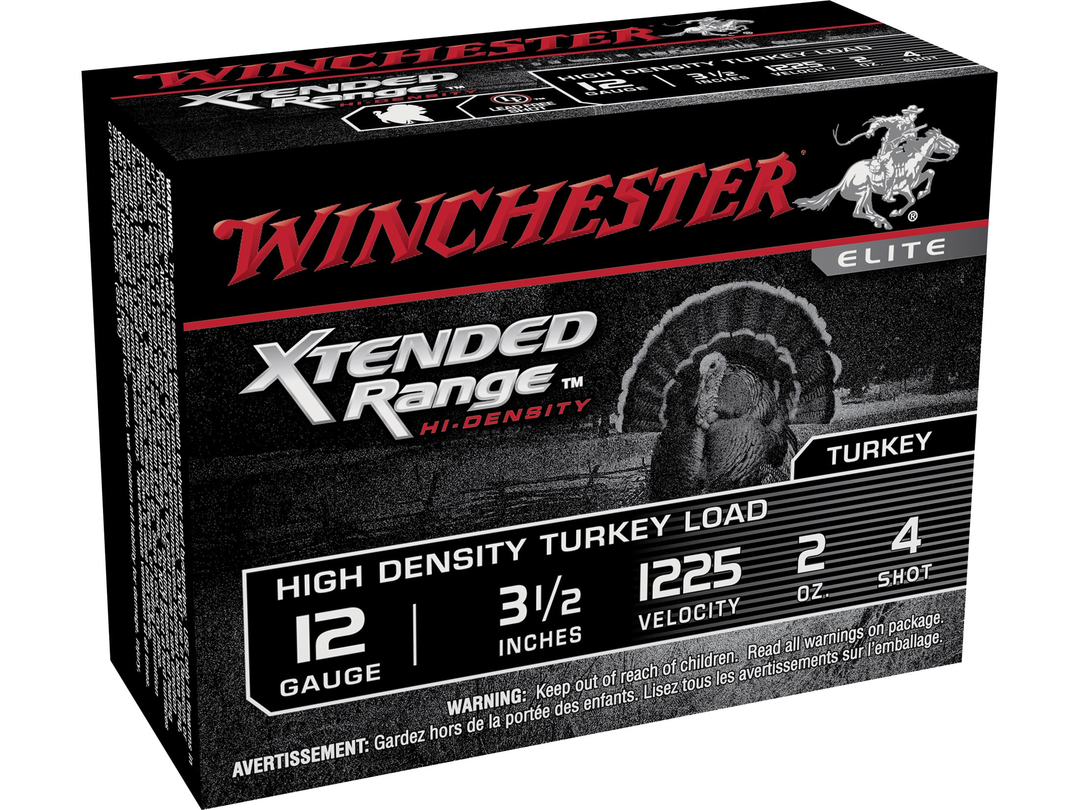 Winchester Xtended Range Turkey Ammo 12 Ga 3-1/2 2oz #4 Hi-Density