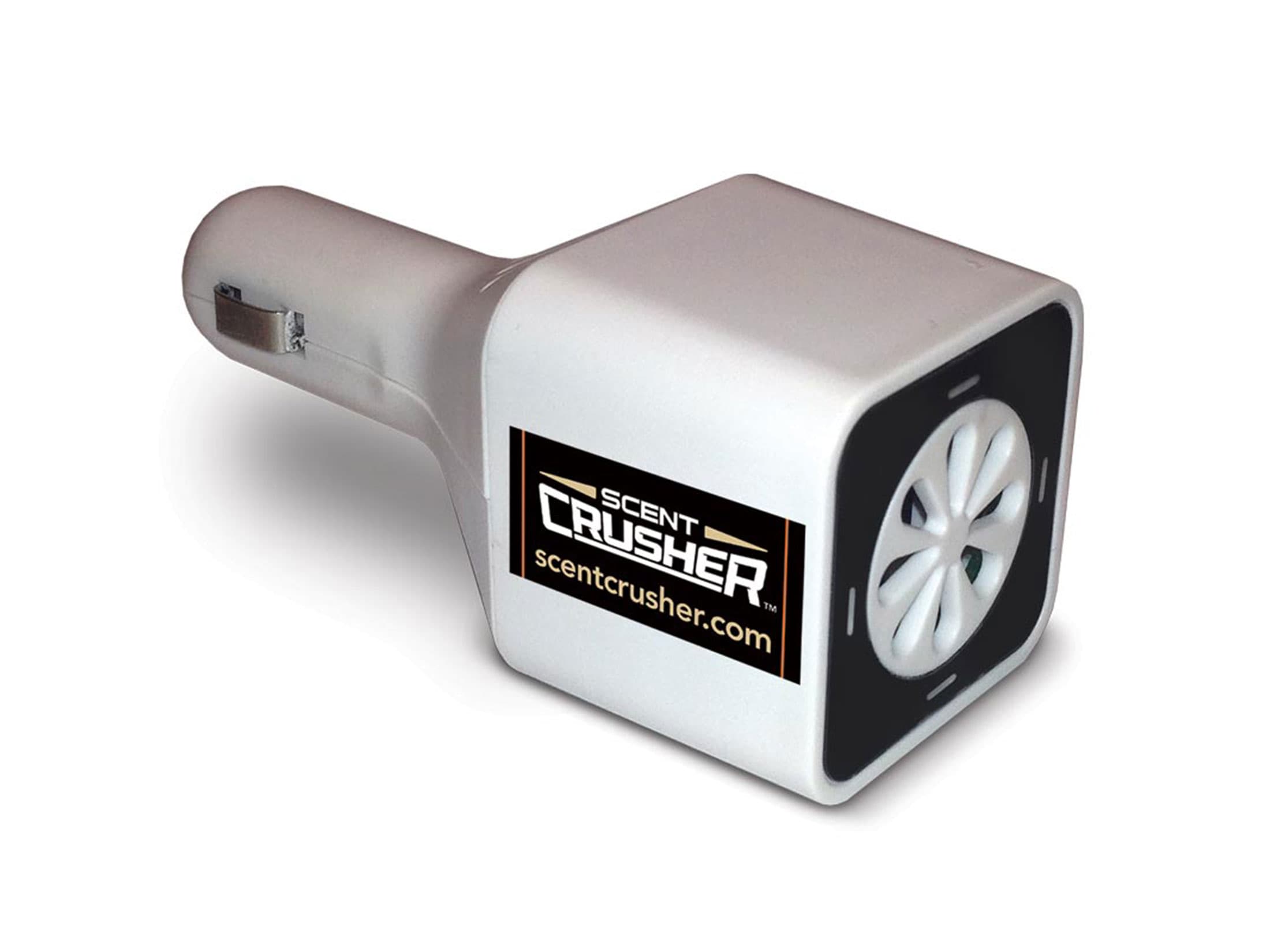 Scent Crusher Ozone Go Vehicle Scent Elimination Device White