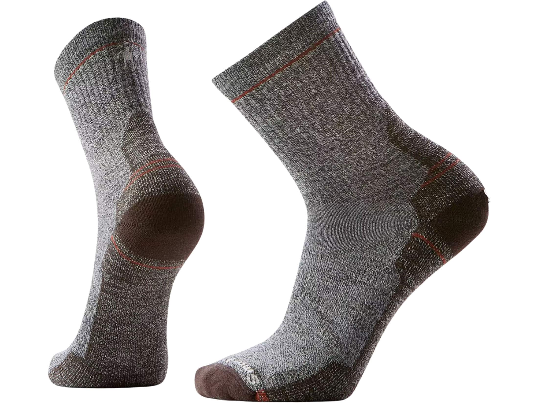 Smartwool Men's Hike Light Cushion Mid Crew Socks Ash-Charcoal Medium
