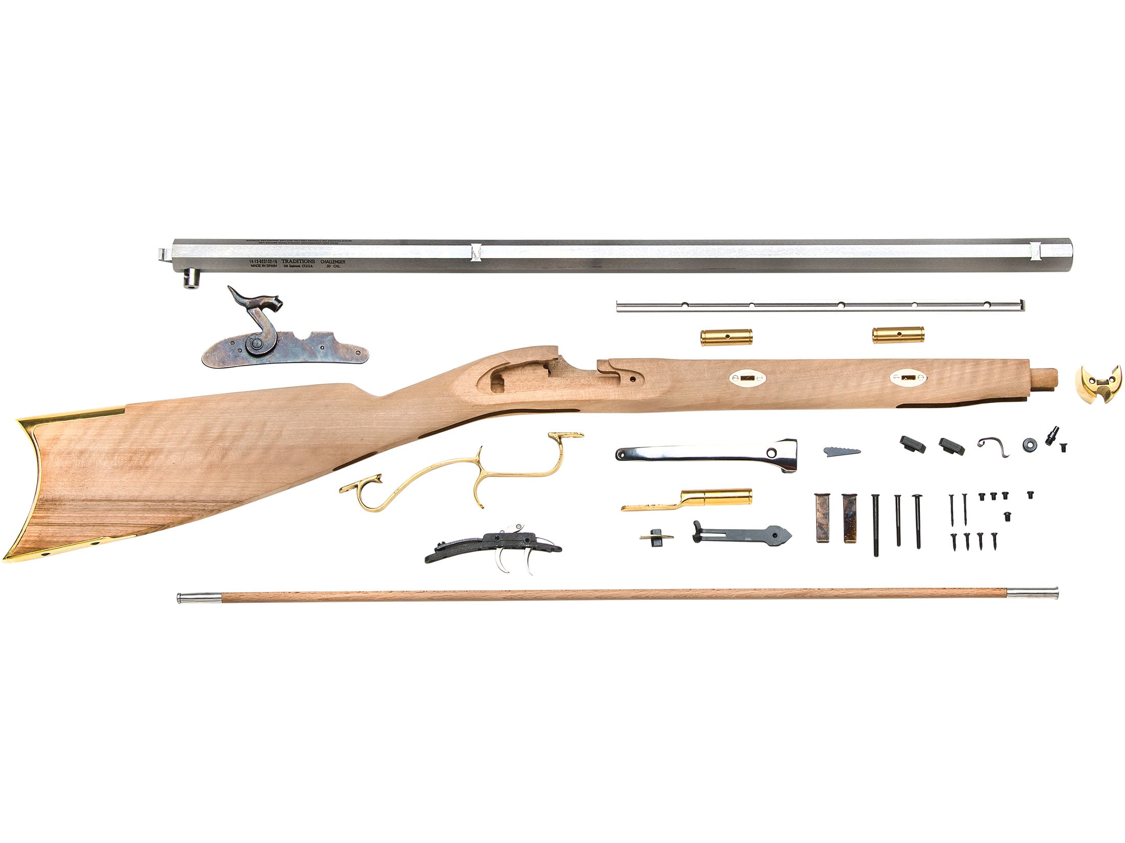 Traditions Prairie Hawken Muzzleloading Rifle Kit 50 Cal Percussion 28