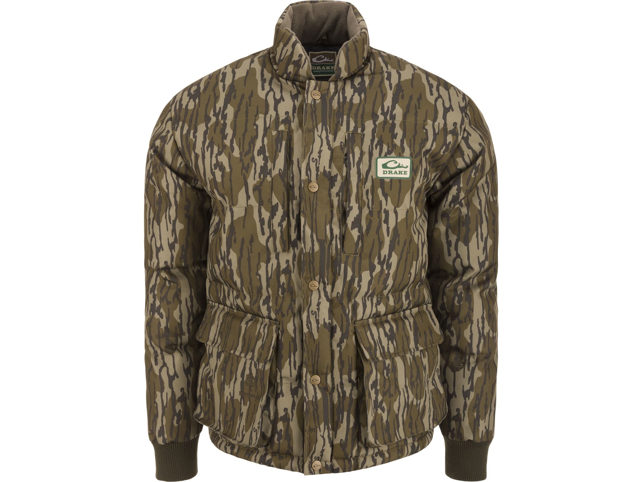 Drake Men's Throwback80 Featherless Puffer Jacket Green Timber Medium