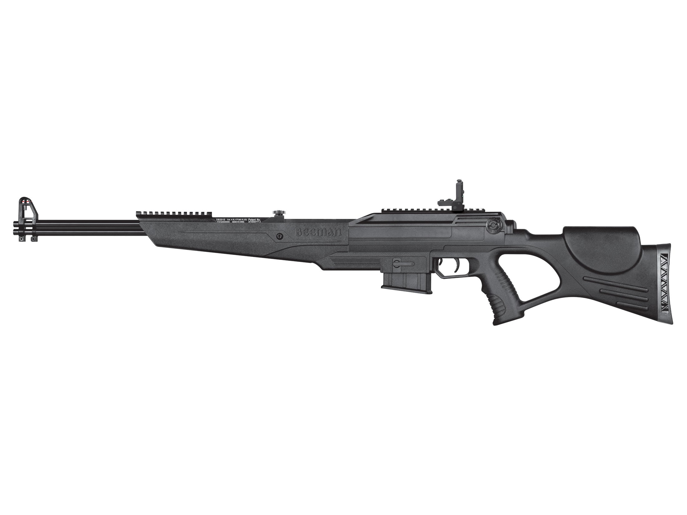 Beeman Double Barrel Air Rifle 177 Cal Pellet Black Synthetic Stock