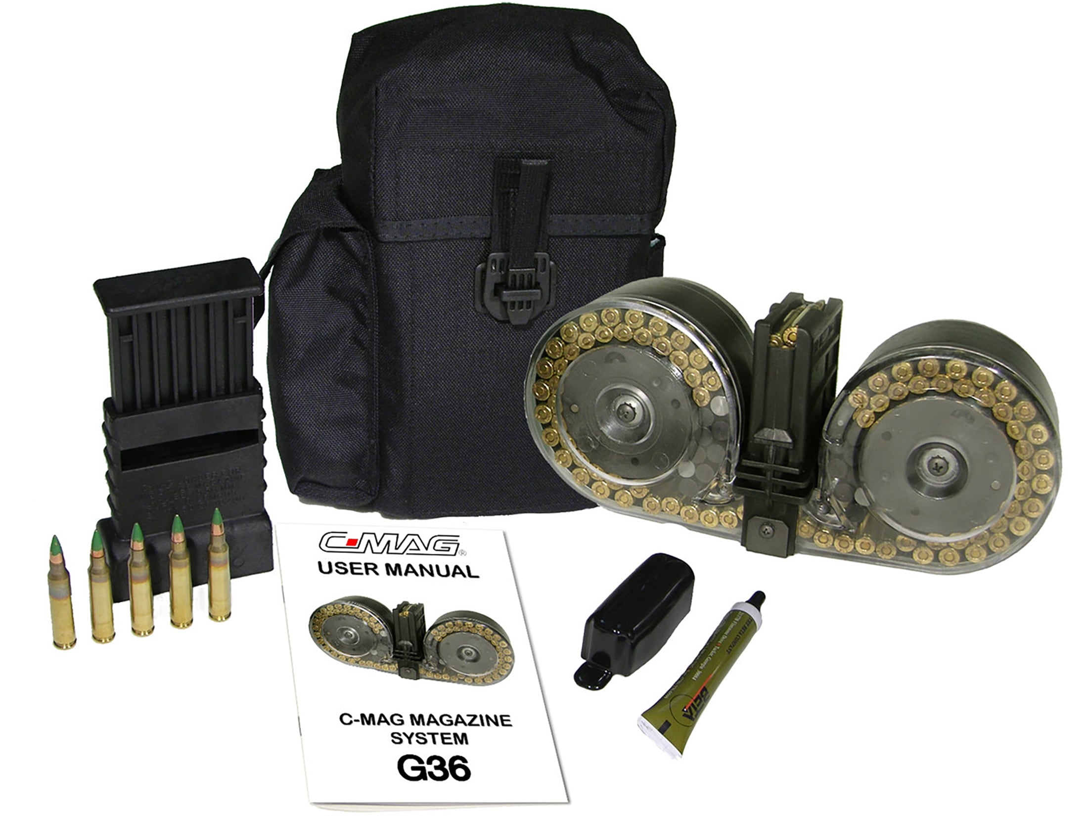 Beta C-Mag Mag System HK G36 223 Remington, 5.56x45mm 100-Round Drum