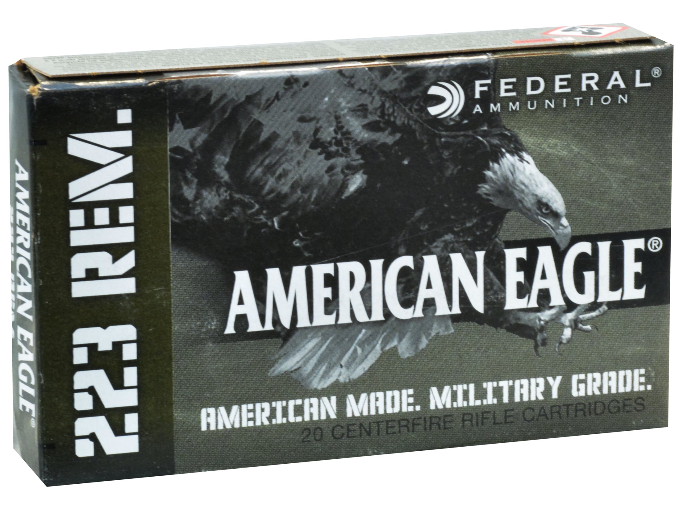 Federal American Eagle Military Grade 223 Remington Ammo 55 Grain Full