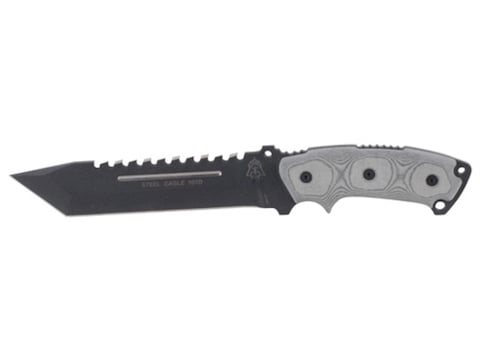 TOPS Knives Steel Eagle 107D Fixed Blade Knife 7 Tanto Point 1095 High