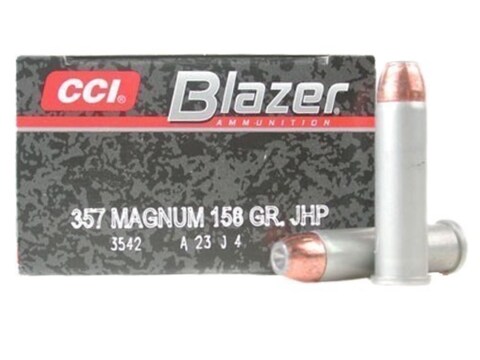 Blazer Ammo 357 Mag 158 Grain Jacketed Hollow Point Box of 50