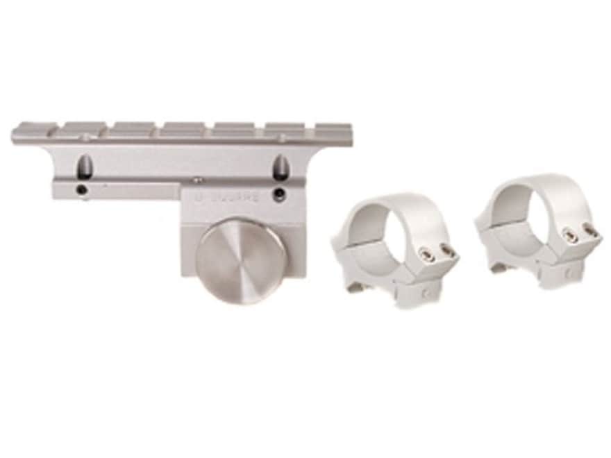 B-Square Weaver Scope Base Rings Ruger Mini-14 Silver