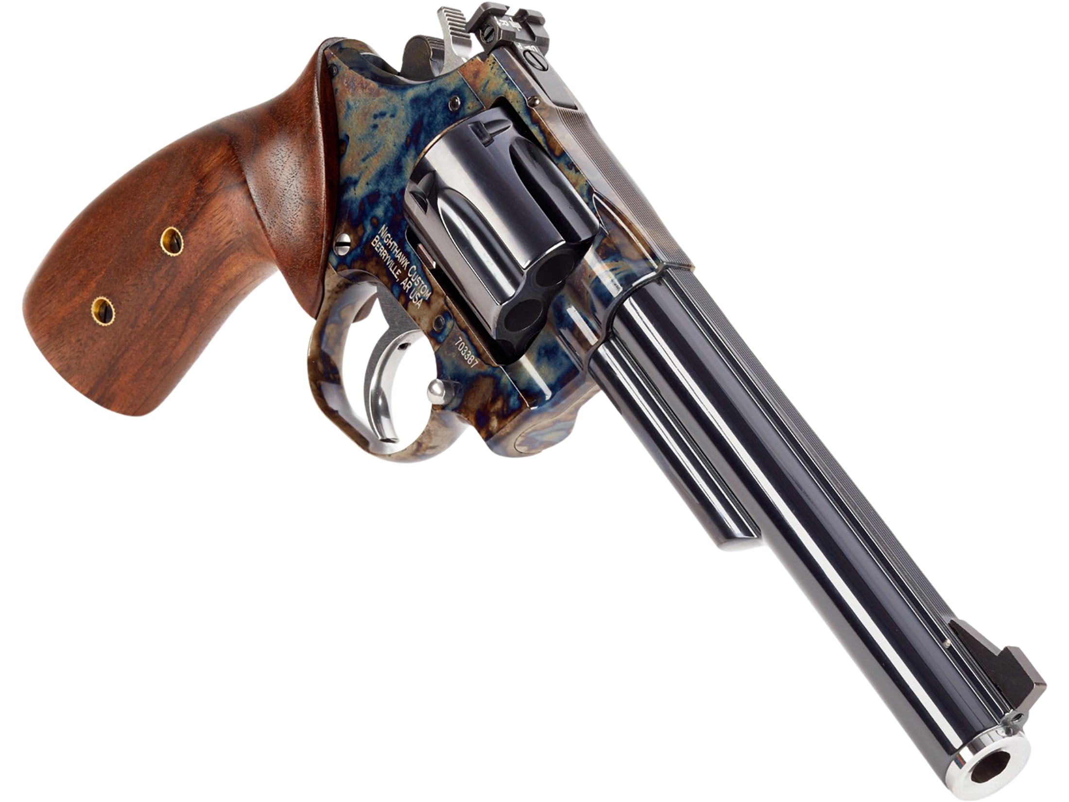 Korth Vintage 357 Mag Revolver 6 Charcoal Blue Barrel 6 Round Walnut