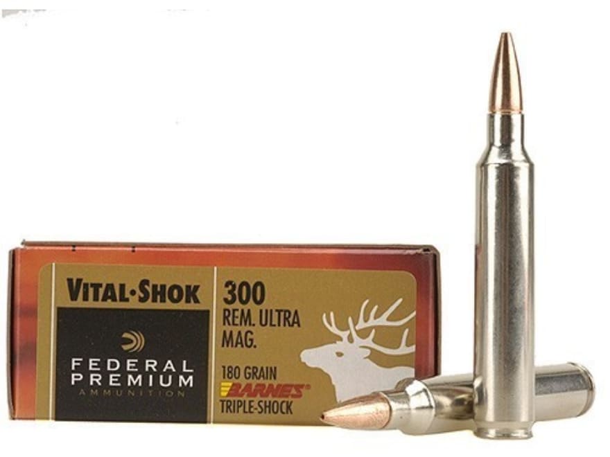 Federal Premium Vital-Shok 300 Remington Ultra Mag Ammo 180 Grain