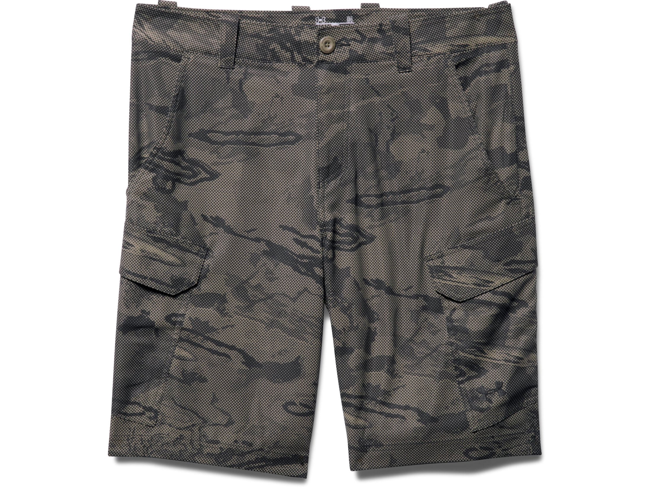 Under Armour Men's Fish Hunter Shorts Polyester Major 40 Waist 21