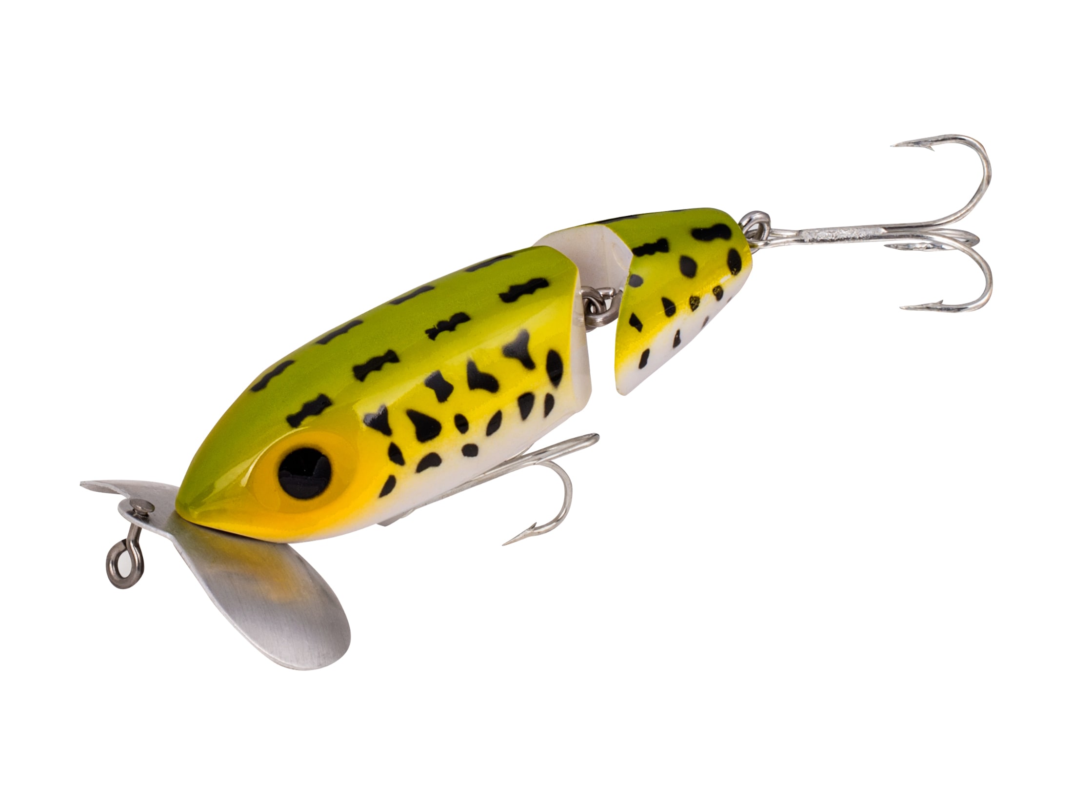 Arbogast Jitterbug 675 Jointed Clicker Topwater Fire Tiger