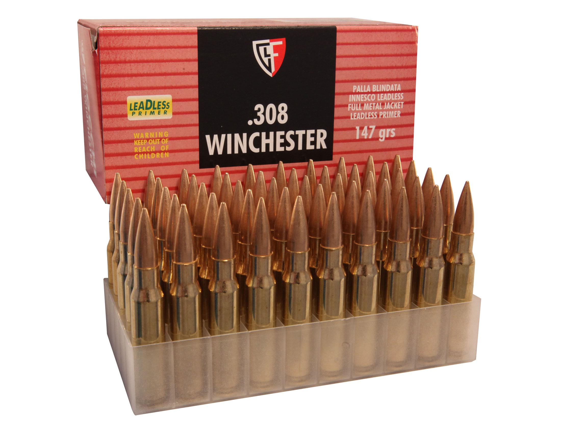 Fiocchi Ammo 308 Winchester 147 Grain Full Metal Jacket Boat Tail Box