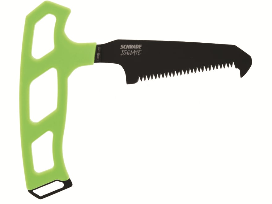 Schrade Isolate Compact Bone Saw 3 SK5 Steel Blade Rubber Overmold