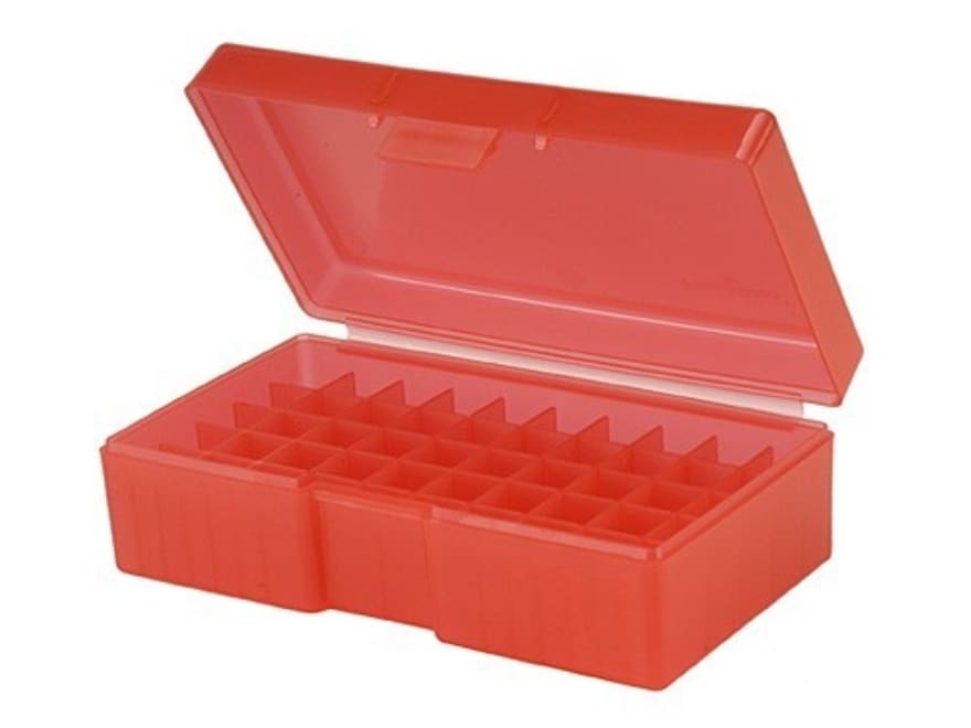 Frankford Arsenal Plastic Ammo Box 50-Round Flip-Top 506 480 Ruger, 50