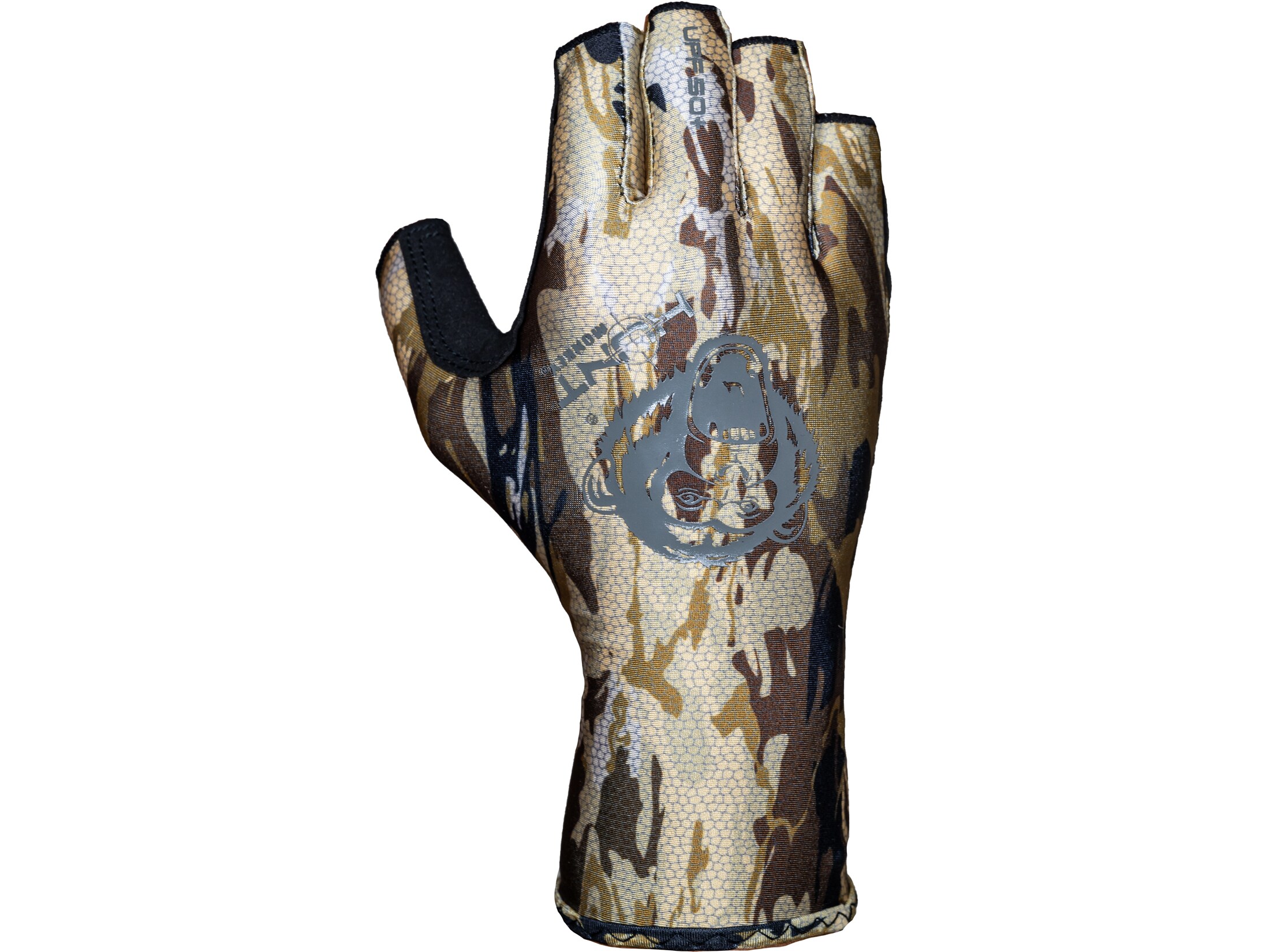 Hunt Monkey Men's Sneaky Pete Half Finger Gloves Straw 2XL