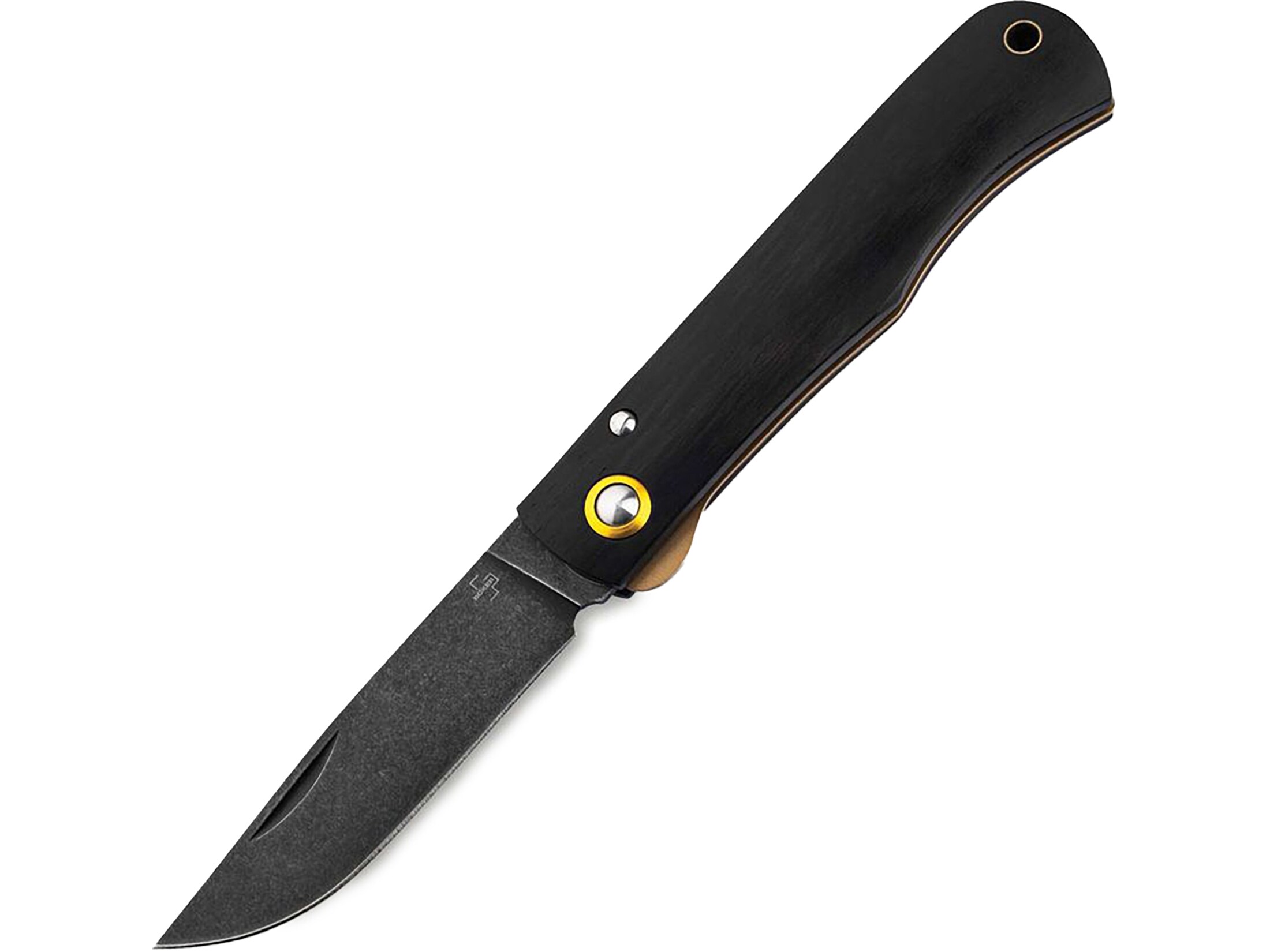 Boker Knives Rusticus Pocket Knife 3.34 Drop Point 420 Black Blade