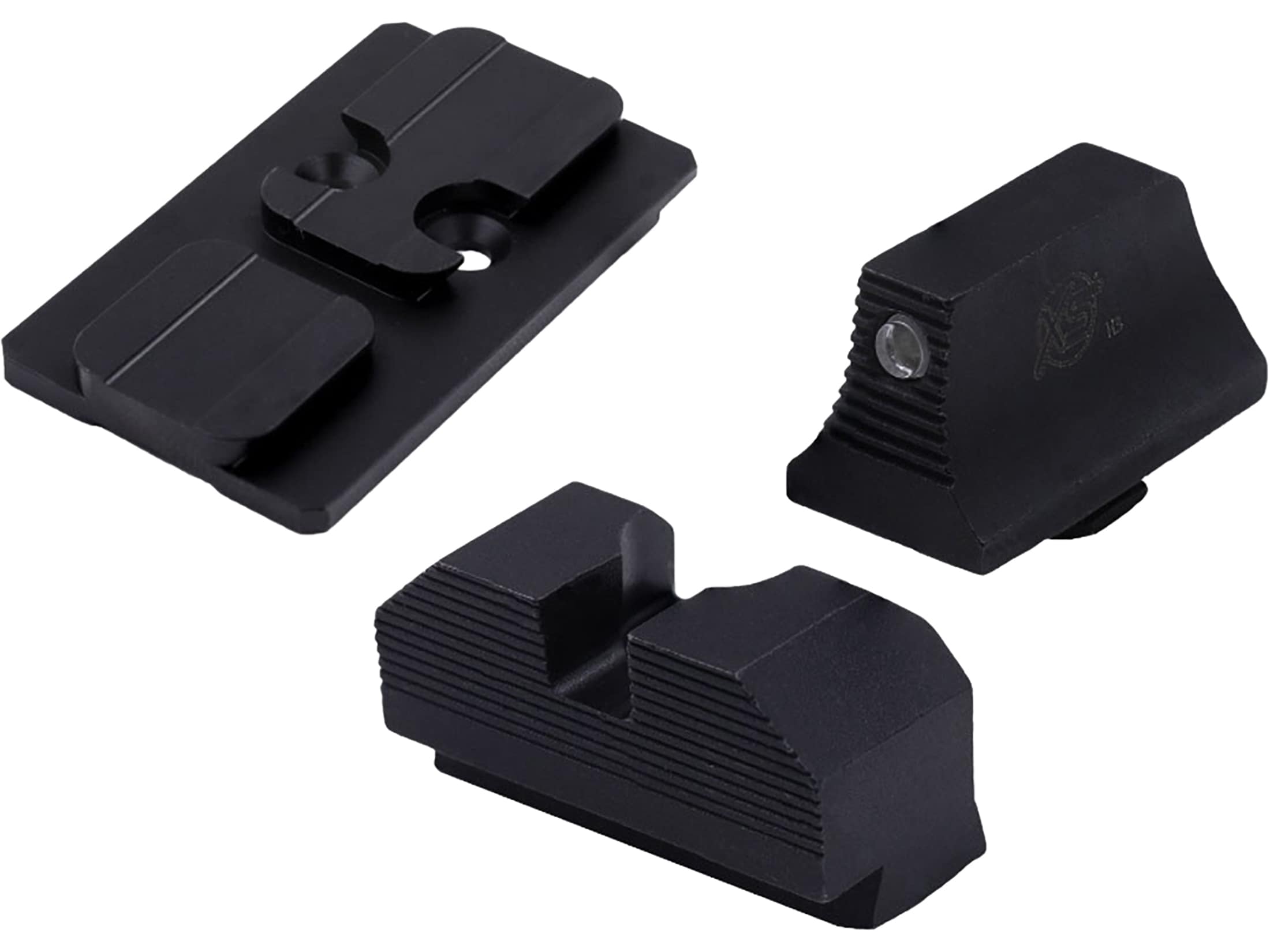 XS Sight Systems Tritium Sight Set Optic Plate Acro Glock 17, 19,