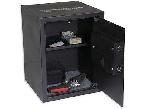 Bulldog Digital Pistol Vault Lockbox Electronic Lock Shelf Black