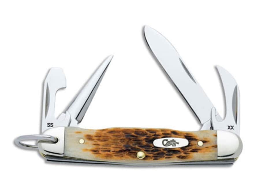 Case Jr. Scout Folding Knife 2.25 Spear Point SS Blade Can opener,