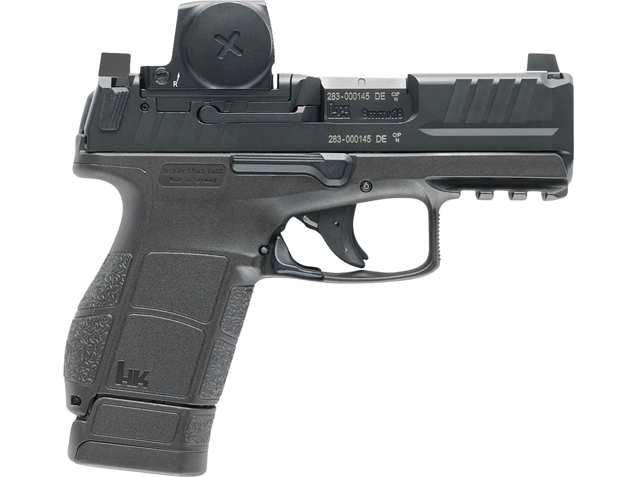 HK VP9CC 9mm Luger Pistol 3.15 Barrel 12+1 Round Black Vortex Defender