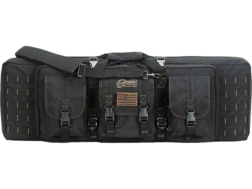 Voodoo Tactical Padded Rifle Gun Case 36 Nylon Black Tan Stitching