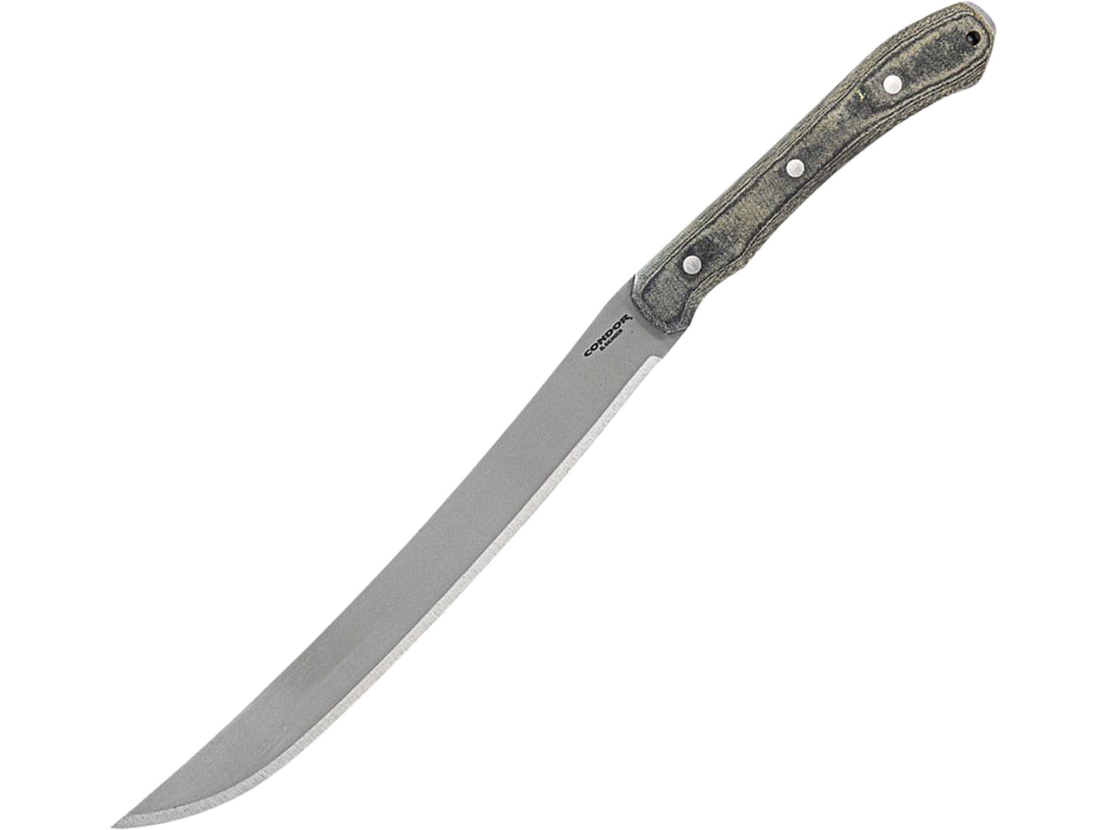 Condor Knives K-Night Machete 13.25 Drop Point 1075 Satin Blade Canvas