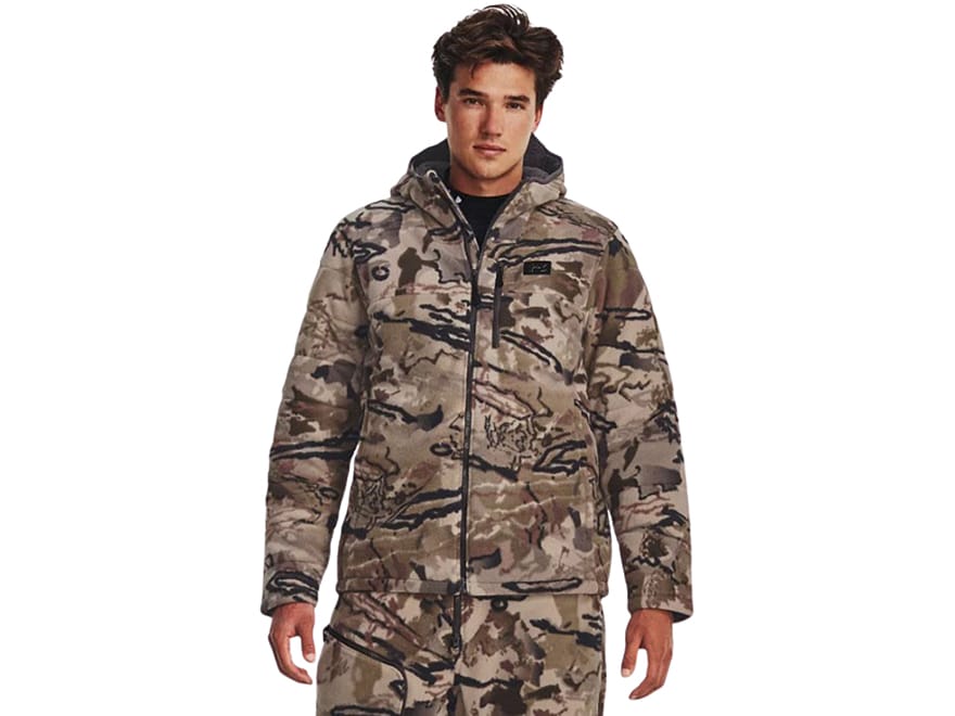 Under Armour Men's UA Rut Windproof Jacket UA Barren Camo/Black Large