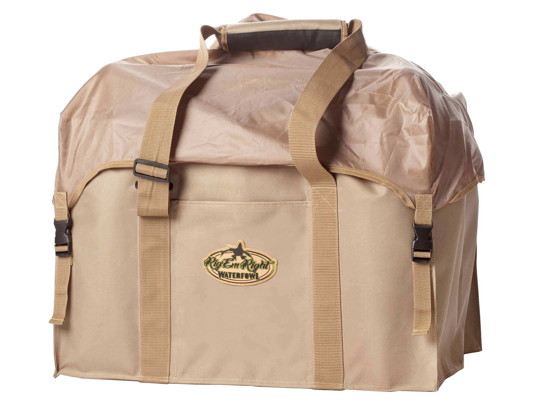 Rig'Em Right 12-Slot Full Body Small Goose Decoy Bag Tan