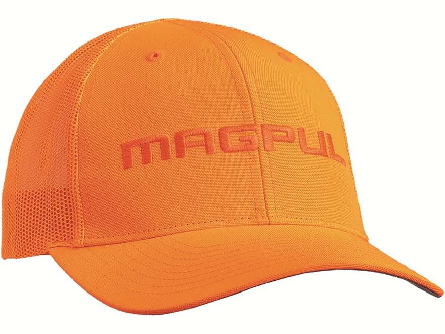 Magpul Wordmark Snapback Trucker Hat Blaze Orange