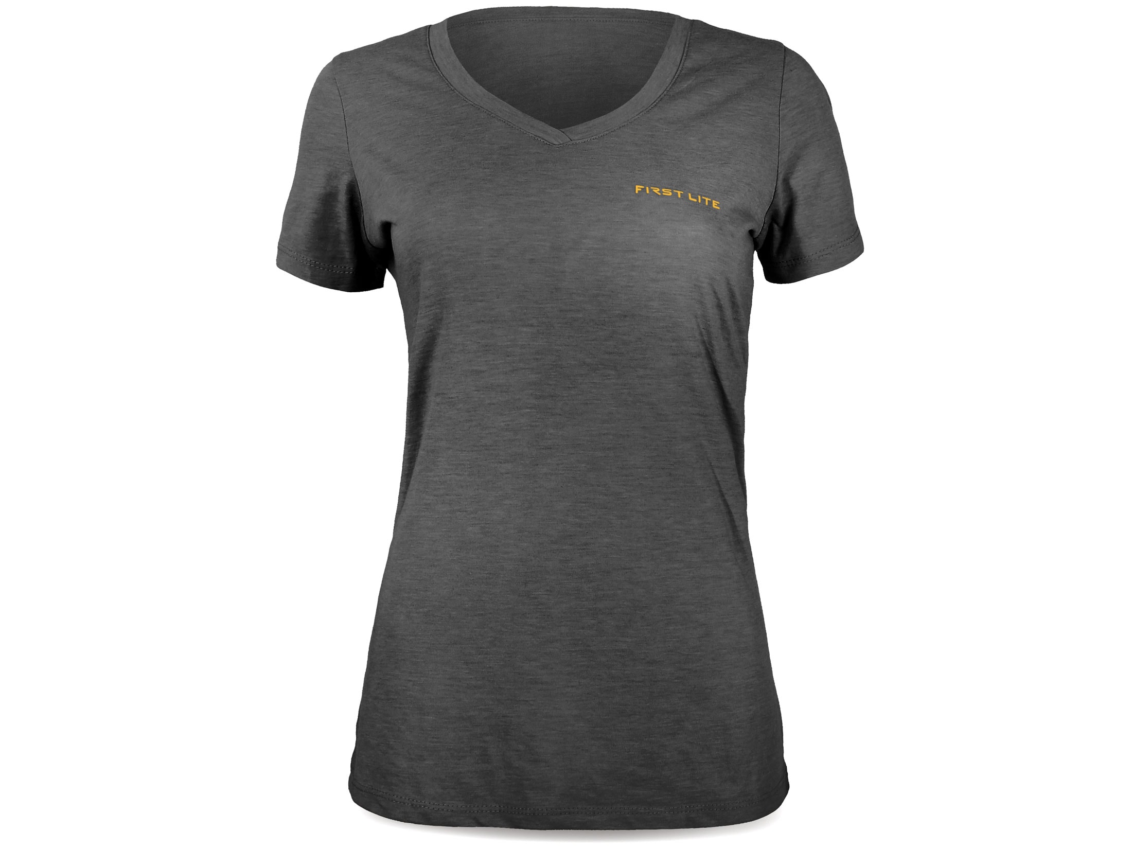 First Lite Women's Horizontal Logo V-Neck T-Shirt Short Sleeve Cotton